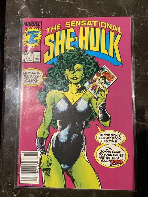 The Sensational She Hulk 1 Marvel Comics 1989 Vol 2 Newsstand 9 99